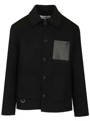 Loewe Wool And Cashmere Workwear Jacket - Black