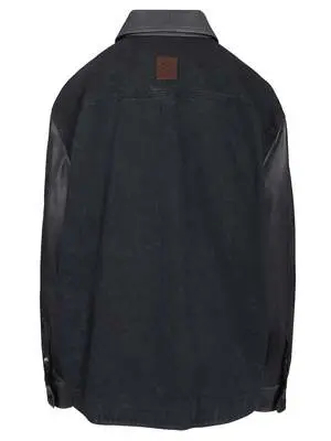 Loewe Lambskin Shirt Jacket - Blue