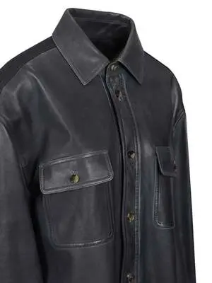 Loewe Lambskin Shirt Jacket - Blue