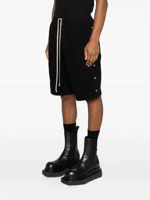 Rick Owens Snap Detail Drawstring Shorts