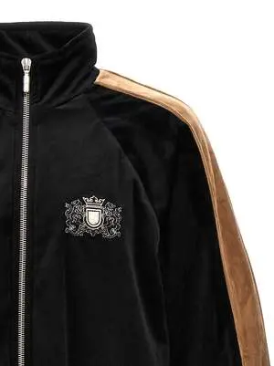Rhude Sky Lounge Velvet Zip-up Sweatshirt