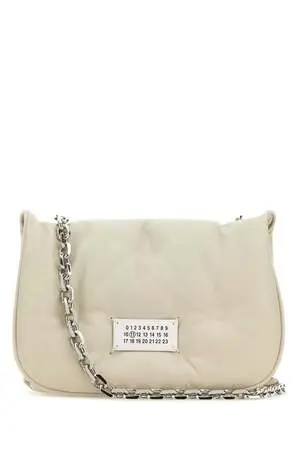MAISON MARGIELA MAISON MARGIELA Small Glam Slam Flap Crossbody Bag Gray