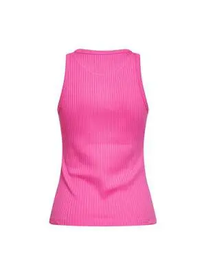 Marni Ribbed Cotton Logo Tank Top