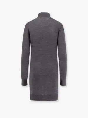 TOTEME Wool And Silk Turtleneck With Waist Tie Detail