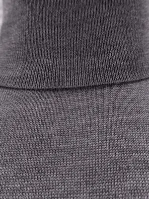 TOTEME Wool And Silk Turtleneck With Waist Tie Detail