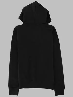 Burberry Felpa Con Cappuccio E Zip - Black