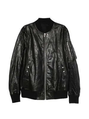 Rick Owens Classic Flight Bomber Jacket - Black