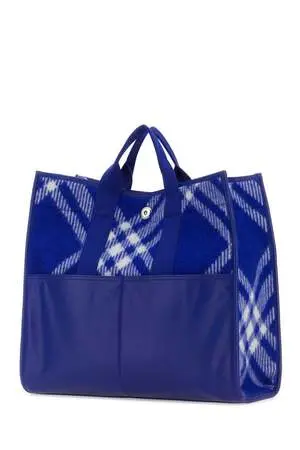 Burberry Embroidered Fabric Knight Shopping Bag - Multicolor