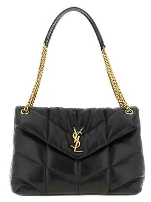 SAINT LAURENT SAINT LAURENT Loulou Puffer Medium Shoulder Bag In Calf Leather