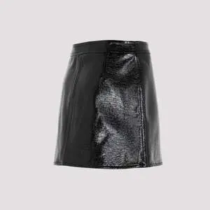 COURREGES Vinyl Mini Skirt - Black
