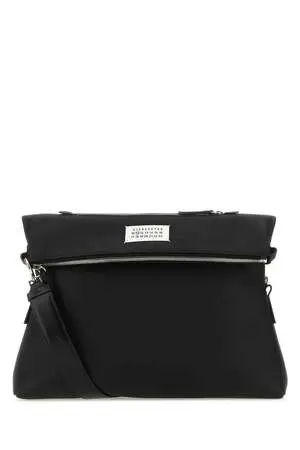 MAISON MARGIELA Leather Crossbody Bag - Black