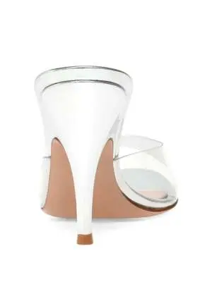 GIANVITO ROSSI Stiletto Heeled Sandals - Silver
