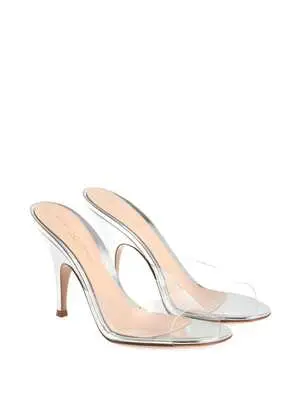 GIANVITO ROSSI Stiletto Heeled Sandals - Silver