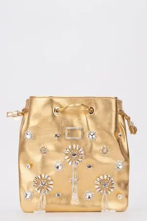 ROGER VIVIER Embellished Bucket Bag - Multicolor