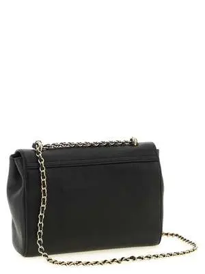 Mulberry Lily Legacy Leather Crossbody Bag With Turn Lock Closure - Black