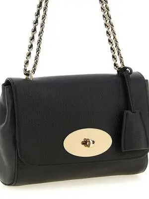 Mulberry Lily Legacy Leather Crossbody Bag With Turn Lock Closure - Black
