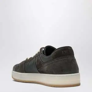 Prada Re-nylon And Suede Sneakers - Brown