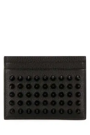CHRISTIAN LOUBOUTIN Calf Empire Card Holder With Spikes - Multicolor