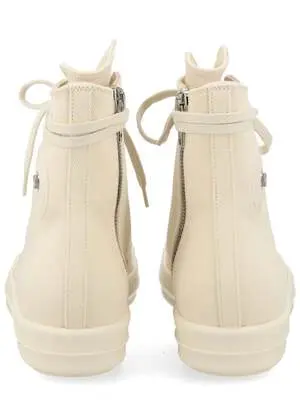 Rick Owens Alta High-top Sneakers In Denim - White