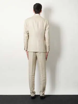 Brunello Cucinelli Silk, Linen And Wool Suit - Multicolor
