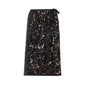 Prada Sequined Polyamide Midi Skirt