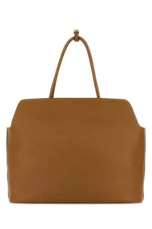 Prada Leather Shopping Bag - Brown