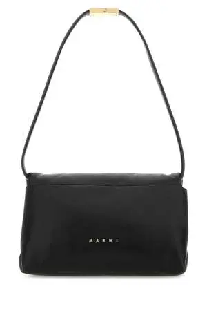 Marni Leather Shoulder Bag - Black