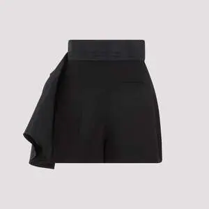 Alexander McQueen Cupro Shorts With Oversized Bow Detail