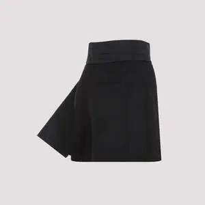 Alexander McQueen Cupro Shorts With Oversized Bow Detail
