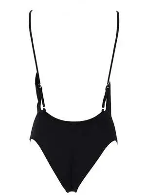 DIESEL® Deep Plunge One-piece Swimsuit With Clasp Detail