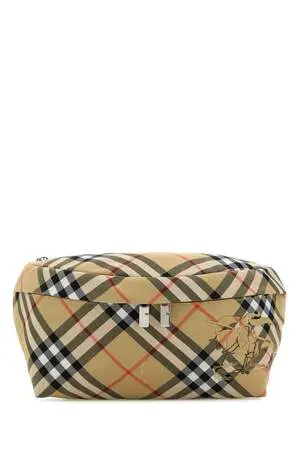 Burberry Embroidered Fabric Check Belt Bag