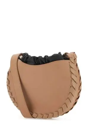 Chloé Small Mate Crossbody Bag In Biscuit Leather - Brown