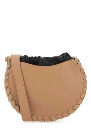 Chloé Small Mate Crossbody Bag In Biscuit Leather - Brown