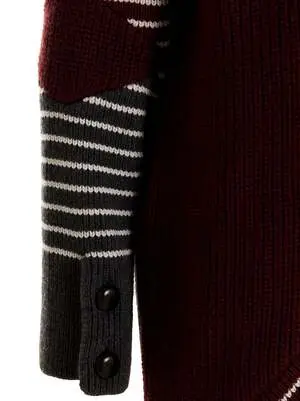 Stella McCartney Striped Wool Knitted Coat