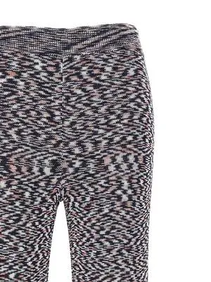 Missoni Patterned Viscose Blend Flare Trousers - Multicolor
