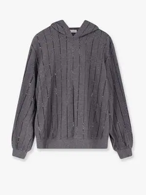 Brunello Cucinelli Sequined Sweatshirts Hoodies For Women