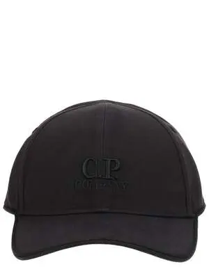 C.P. COMPANY Cotton Gabardine Cap - Black