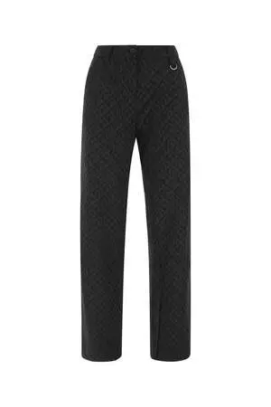 MARINE SERRE Monogrammed Tailored Trousers