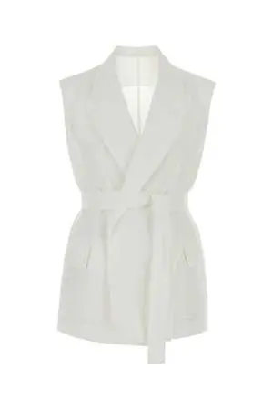 Brunello Cucinelli Cotton Blend Vest - White