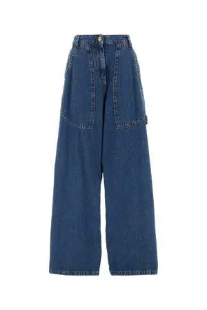 Etro Wide Leg Denim Jeans - Blue