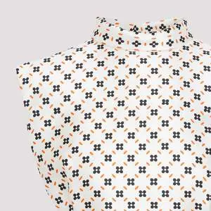 LANVIN Cropped Sleeveless Top With Geometric Print - Multicolor