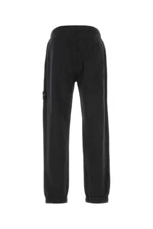 Stone Island Cotton Joggers - Black