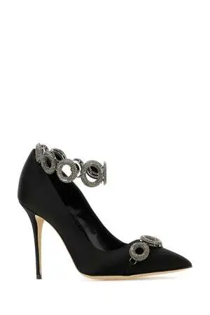 Manolo Blahnik Embellished Fabric Pumps - Multicolor
