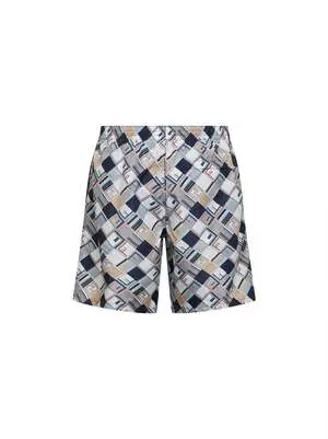 Fendi Ff Check-pattern Nylon Swim Shorts - Multicolor