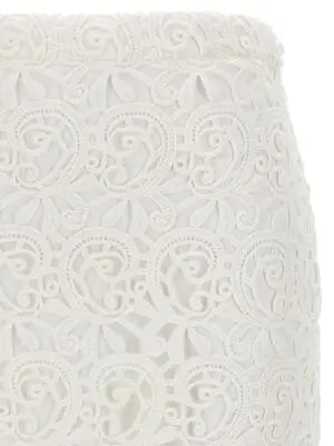Burberry Lace Midi Skirt