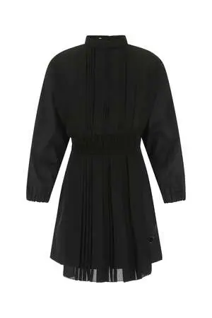 Prada Re-nylon And Crepe Jumpsuit - Black