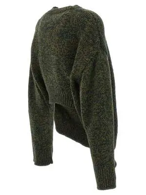 Loewe Melange Wool Double Neck Sweater