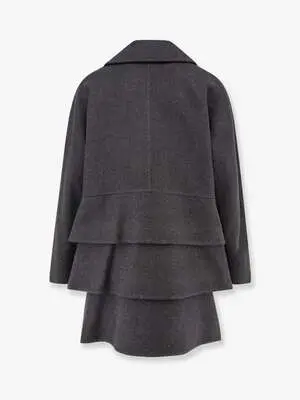 Max Mara Oversize Virgin Wool And Cashmere Coat - Multicolor