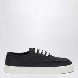 Prada Cotton Canvas Lace-up Sneakers - Blue