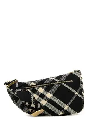 Burberry Embroidered Fabric Shield Crossbody Bag - Multicolor